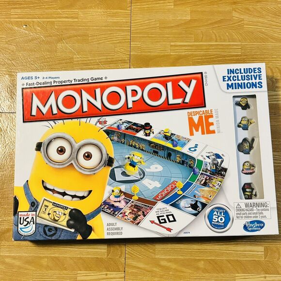 Hasbro | Toys | Monopoly Game Despicable Me Edition Exclusive Play 3 ...